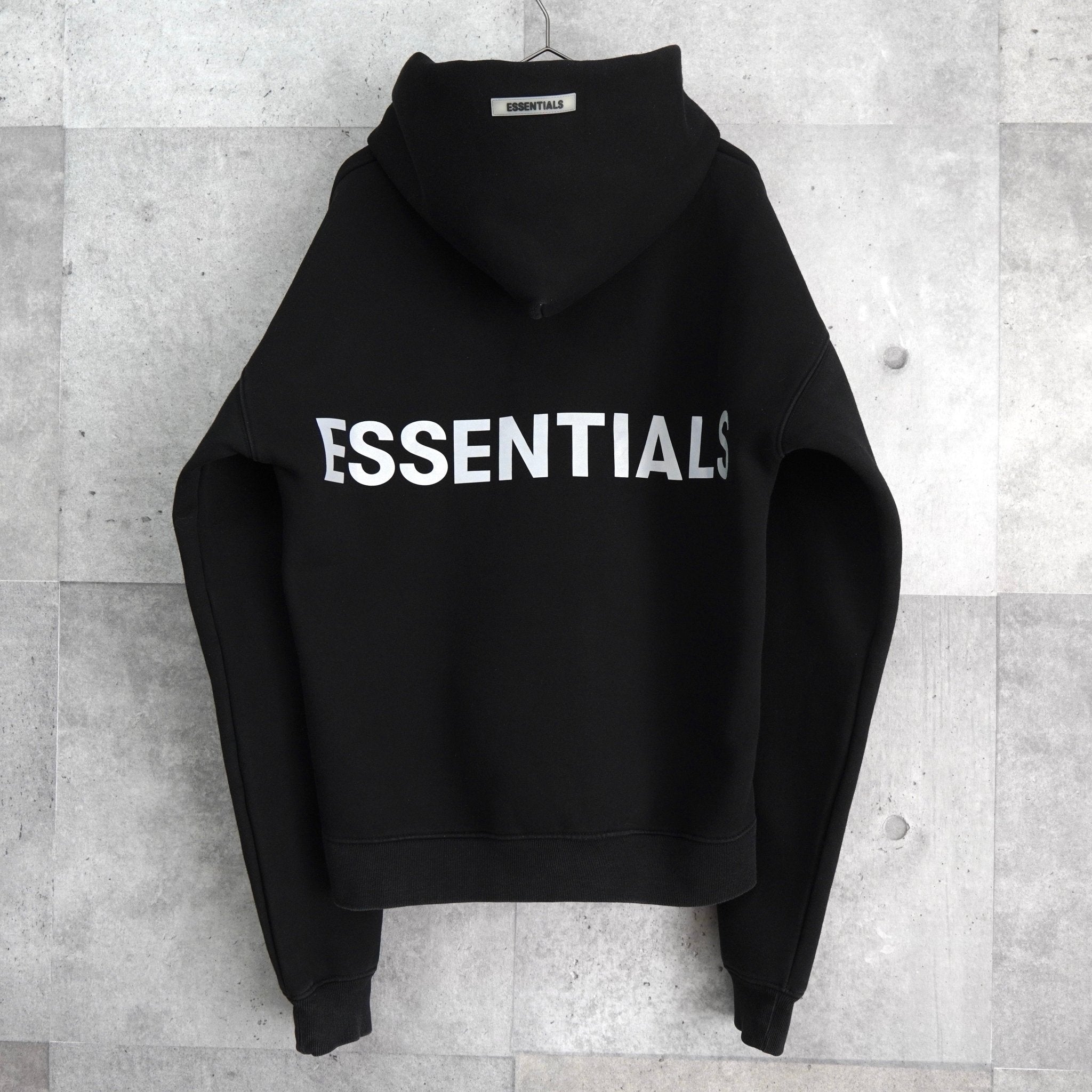 F.O.G. Essentials Back Logo Oversized Hoodie Parka Black | ブランド古着を扱う ...